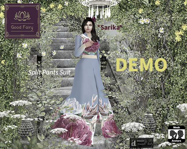 Second Life Marketplace - [Good Fairy] - Sarika {Split Pants Suit} *DEMO*